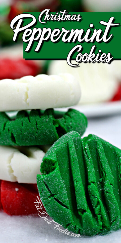 Easy Christmas Peppermint Cookies - Fat Dad Foodie